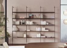 Tonelli Liber Large Glass Bookcase | Tonelli Design | Modern Bookcases