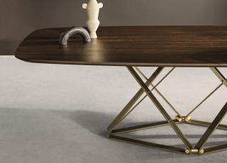 Bontempi Delta Barrel Top Table | Bontempi Dining Tables UK