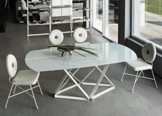 Bontempi Delta Barrel Top Extending Table | Bontempi Delta