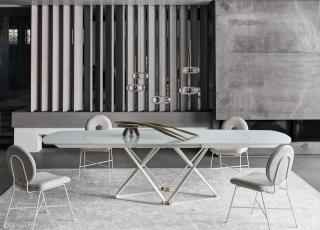 Bontempi Delta Barrel Top Extending Table | Bontempi Delta