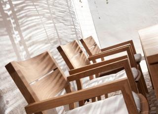 Tribu Kos Teak Garden Dining Chair - Tribu Garden Furniture