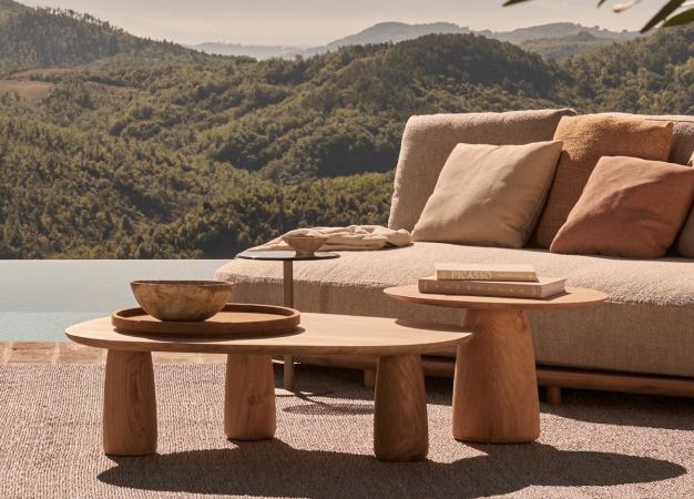 Tribu Dunes Low Garden Dining Table - Tribu Outdoor Furniture