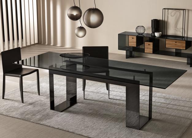 Tonelli Miles Dining Table | Contemporary Glass Dining Tables | Tonelli ...